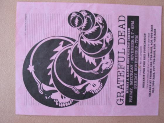 GRATEFUL DEAD SMALL STUFF HANDBILLS CARDS ETC - Rare Concert GRATEFUL DEAD SMALL STUFF HANDBILLS CARDS ETC - Rare Concert